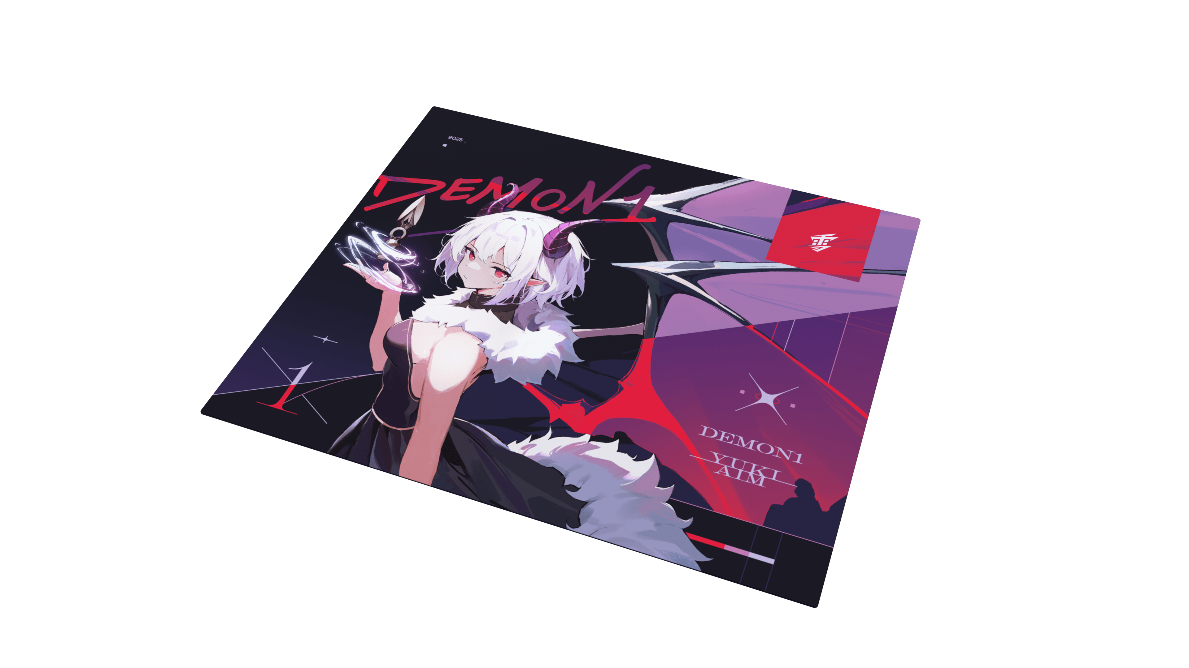 Yuki Aim x Demon1 - Glass Mousepad