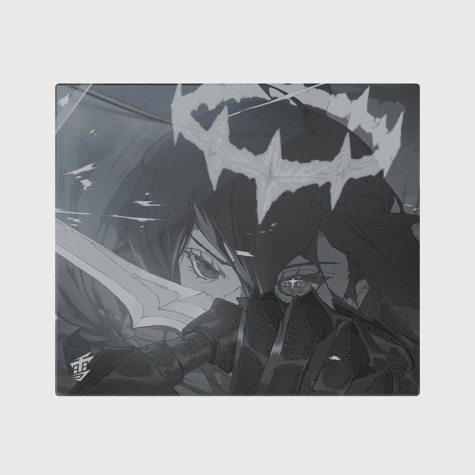 Yuki Aim - Monokuro Glass Mousepad